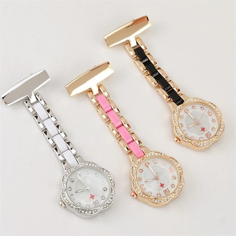 enamel nurse watch,pocket watch,diamond watch